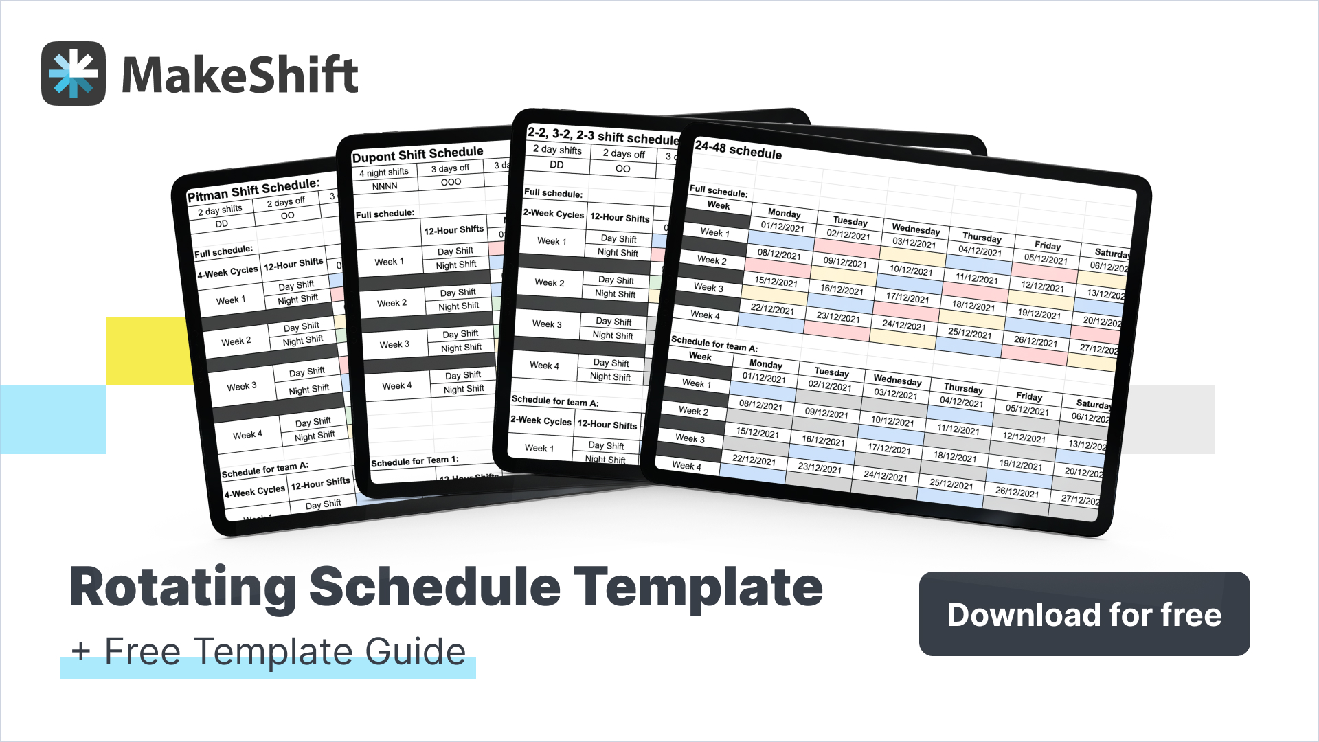 How to Create A Rotating Schedule Template