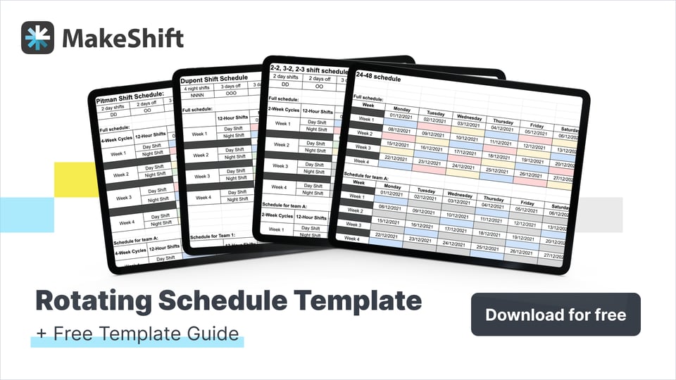 How to Create A Rotating Schedule Template