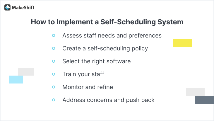 How to Implement Nurse Self-Scheduling
